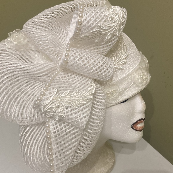 Ms. Divine | Accessories | Really Cute White Dress Church Hat By Ms ...